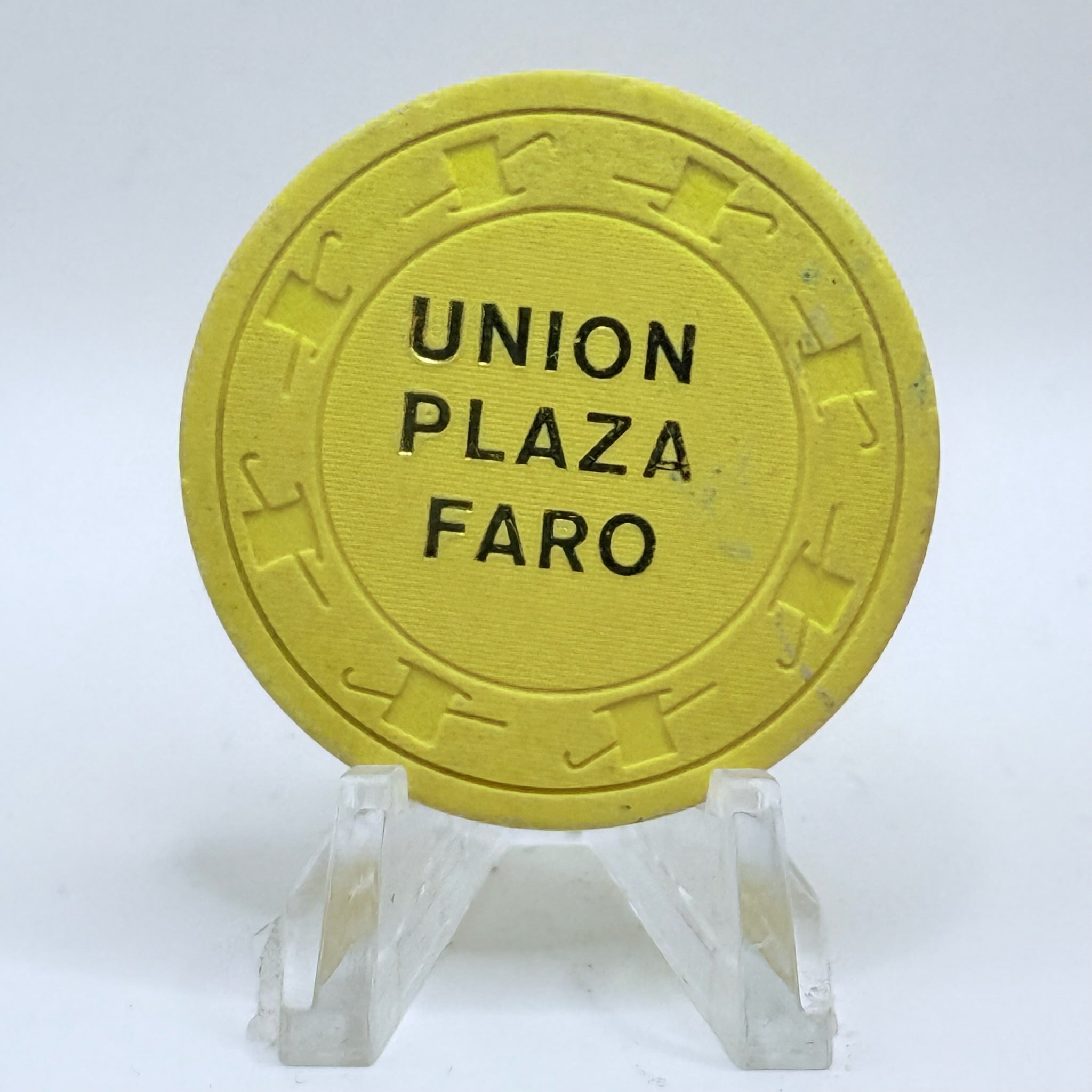 Union Plaza Las Vegas Nevada 1980s Faro Chips N3473 – Dwightful Chips, LLC