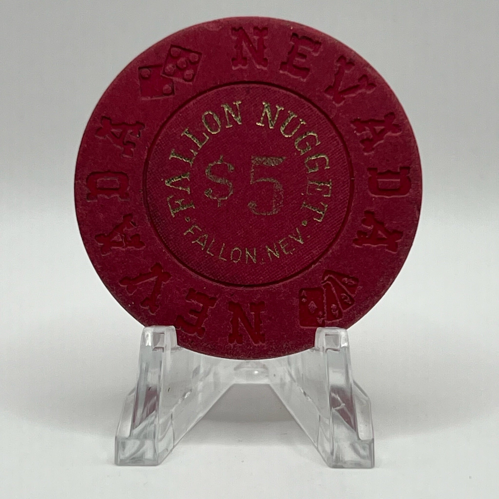 Fallon Nugget Fallon NV 1970 $5 Chip N6046 – Dwightful Chips, LLC