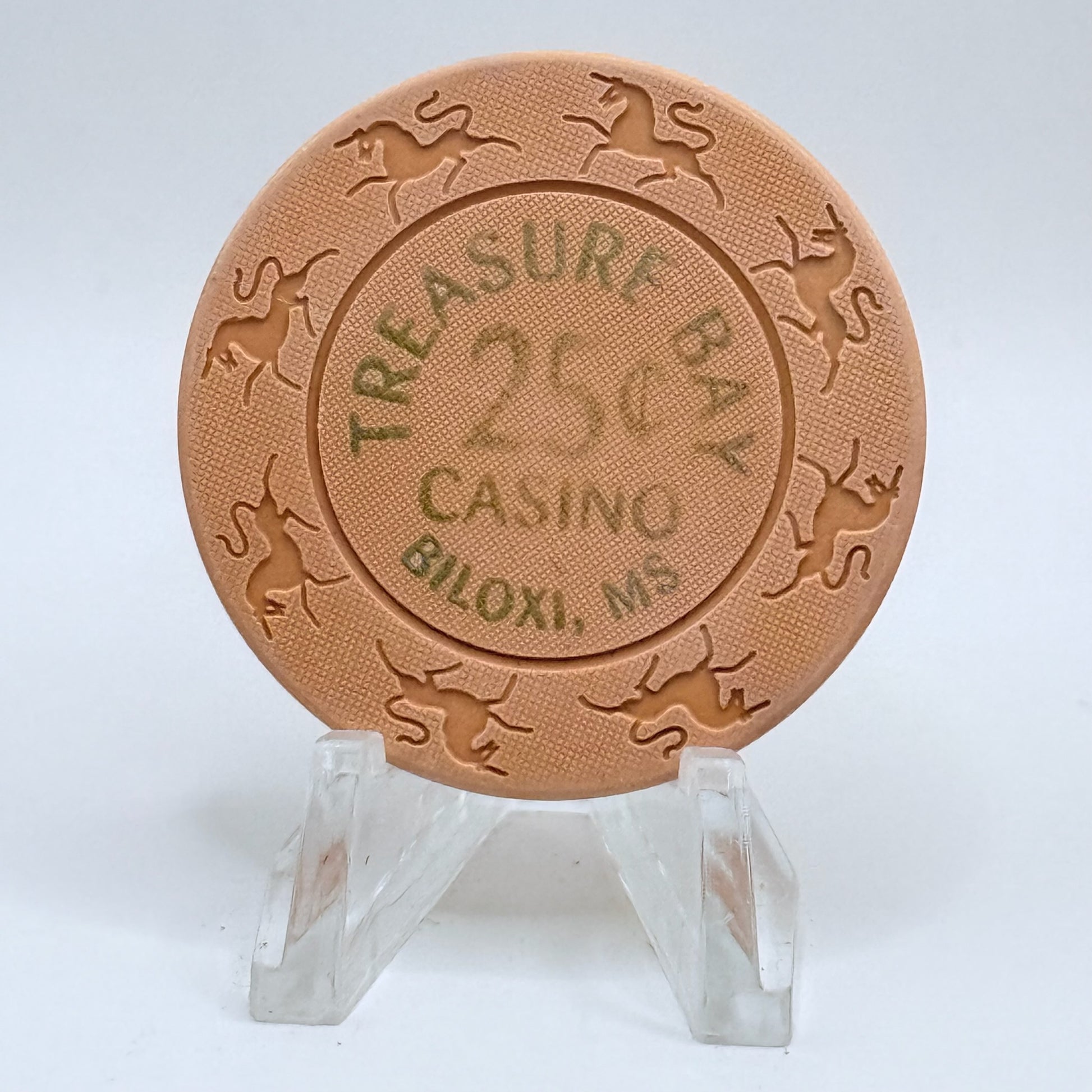 Treasure Bay (Riverboat 1993-2005) Biloxi Mississippi $0.25 Casino Chi ...